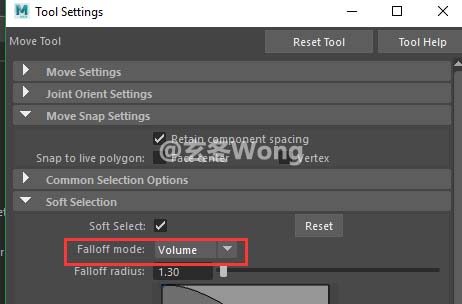 [Maya]Move Tool常用设置参数